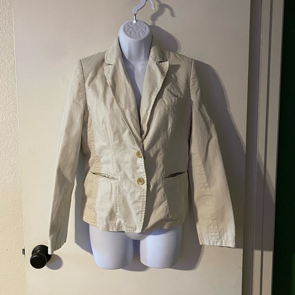 Banana Republic | Jackets & Coats | Banana Republic Cream Colored ...